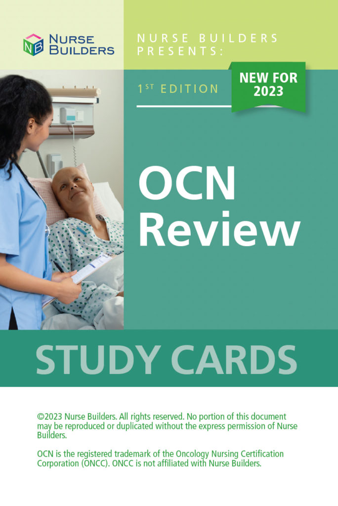 2023 1st Edition OCN Review Study Cards - Nurse Builders